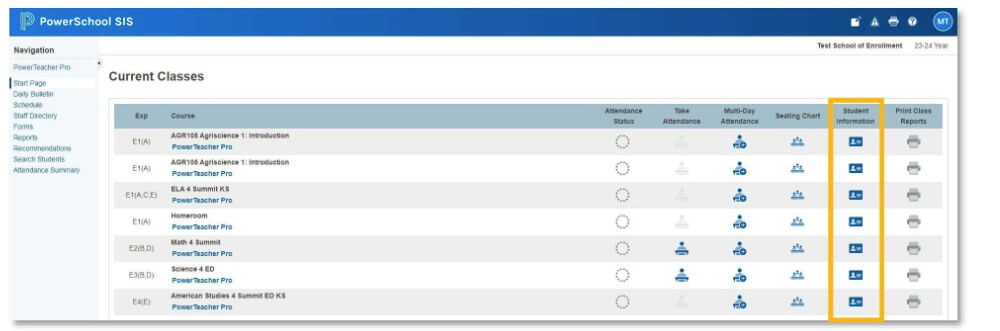 Searching for Student Information_Teacher Portal_Information Management ...